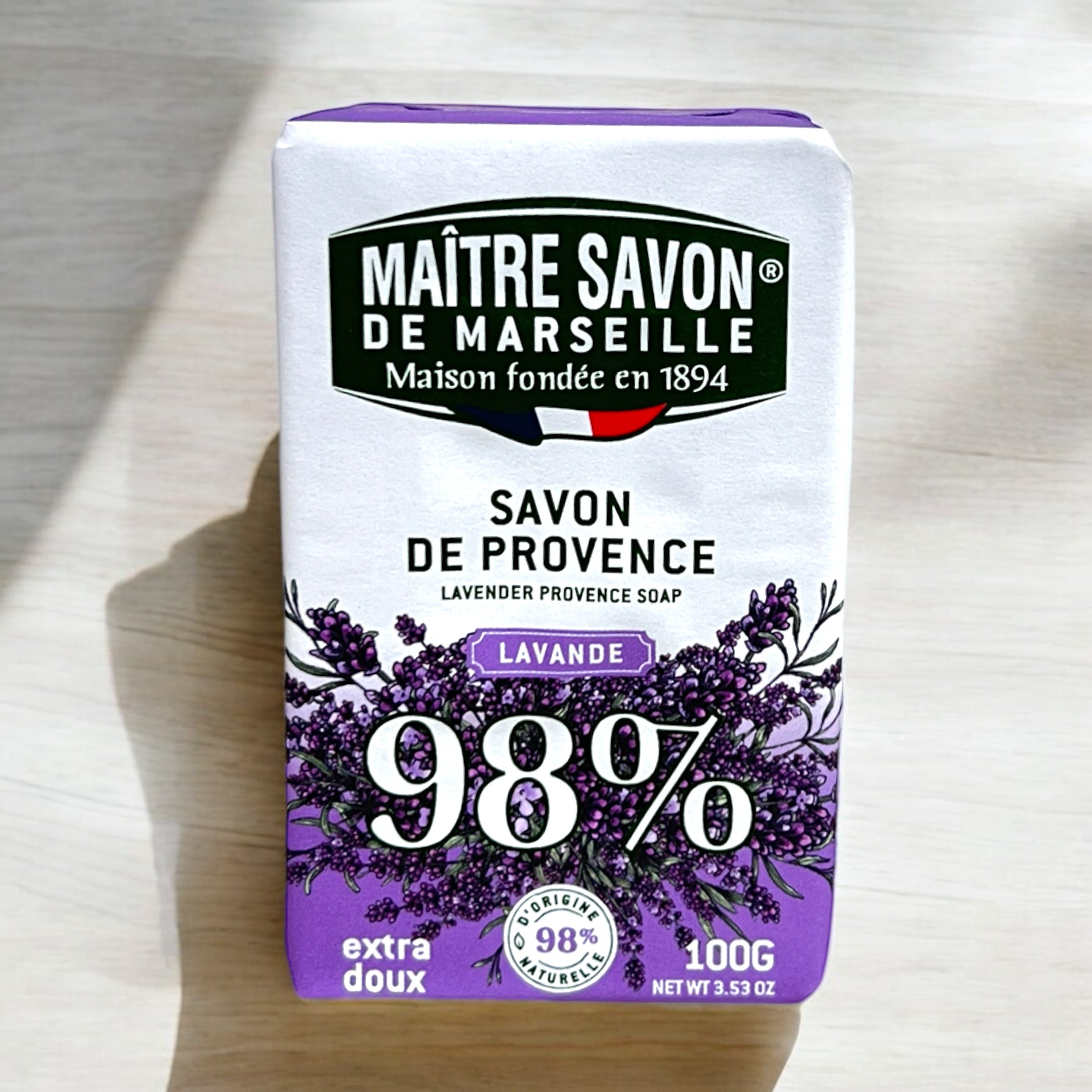 Maitre Savon de Marseille - Lavender Soap, 100g (3.5 oz) – Truly Foodie