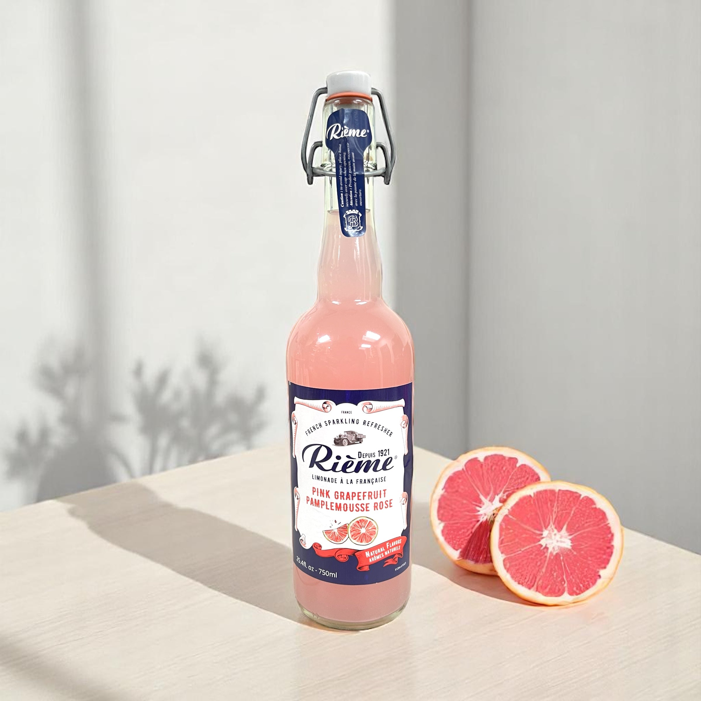 Rieme French Sparkling Pink Grapefruit, 25.4 fl oz (750 ml) – Truly Foodie